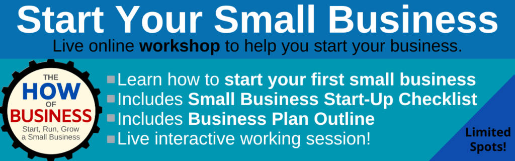 Start You Small Business Workshop